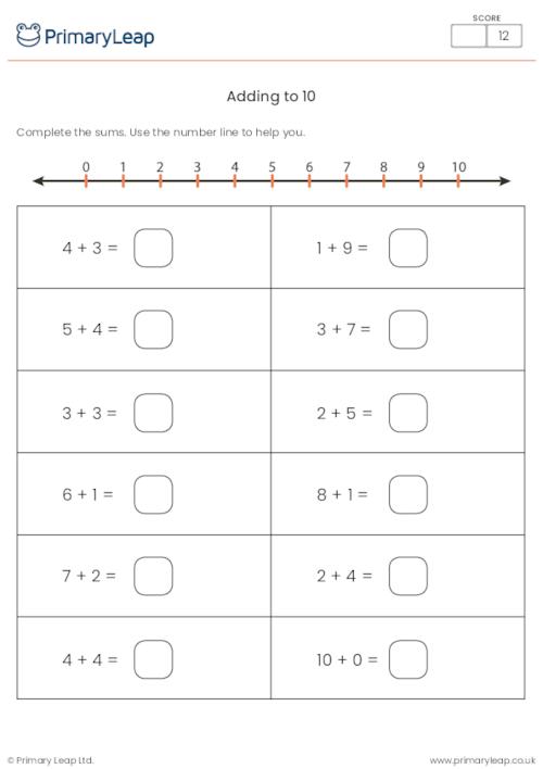 Free Addition Worksheets Year 1 The Mum Educates Math Year 1