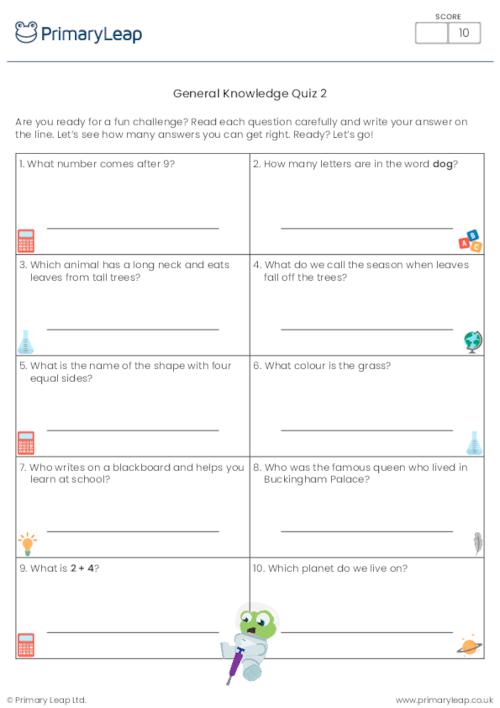 General-knowledge: Y1 General Knowledge Quiz 2