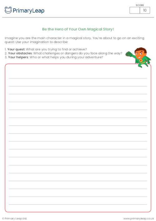 Year 4 - English: My Life as a Storybook Hero – Creative Writing for KS2