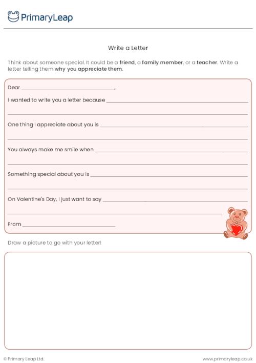 Festivals-and-holidays: Valentine’s Day Letter Writing