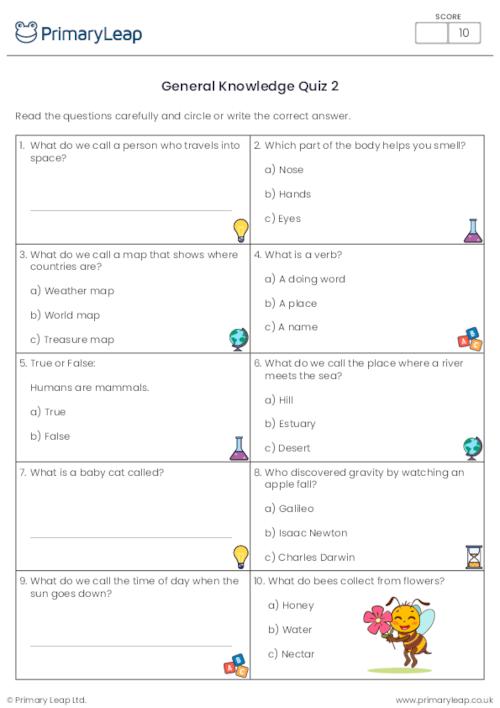 General-knowledge: Y2 General Knowledge Quiz 2