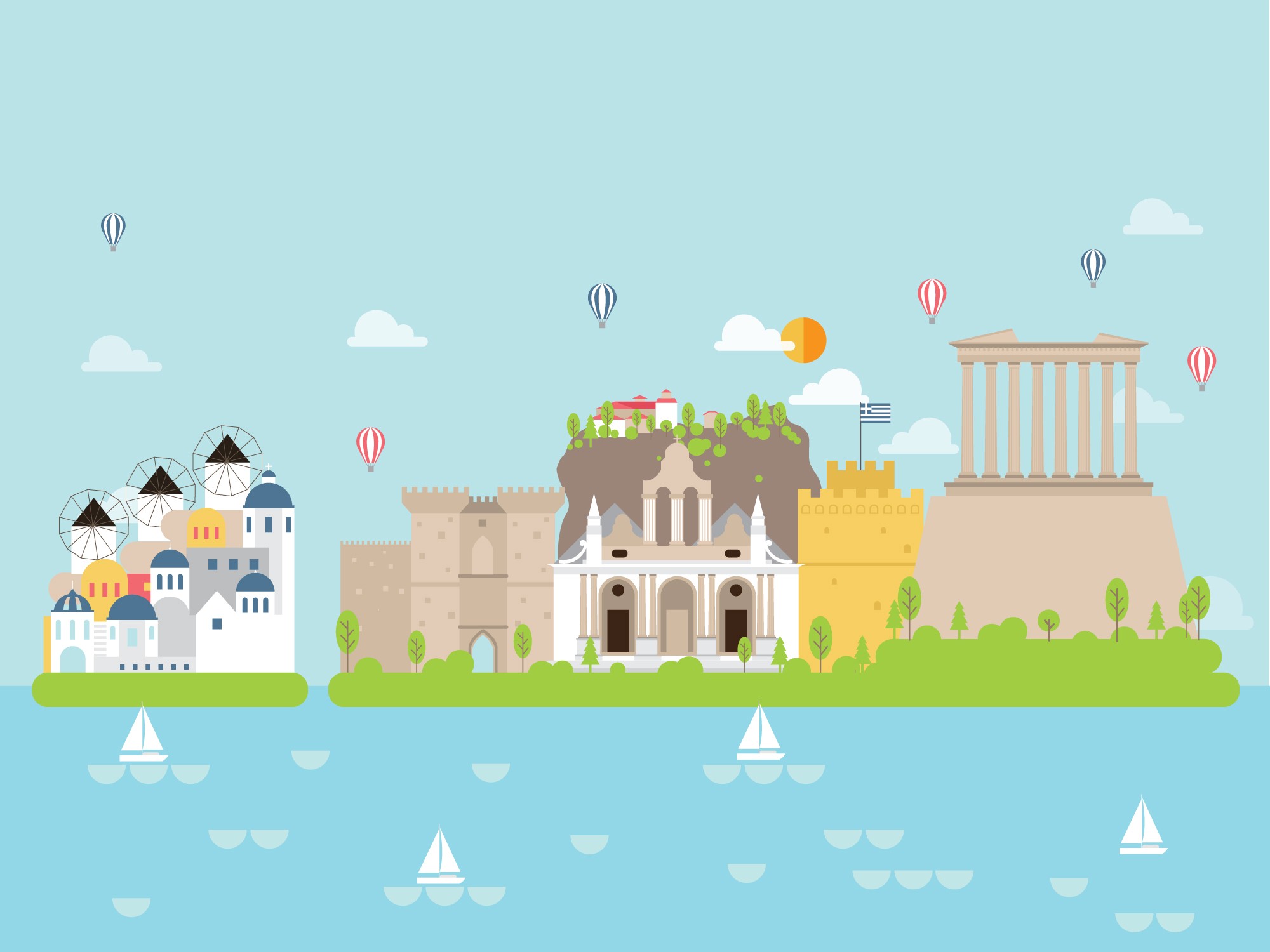 Geography: Greece: Level 1 activity for kids | PrimaryLeap.co.uk