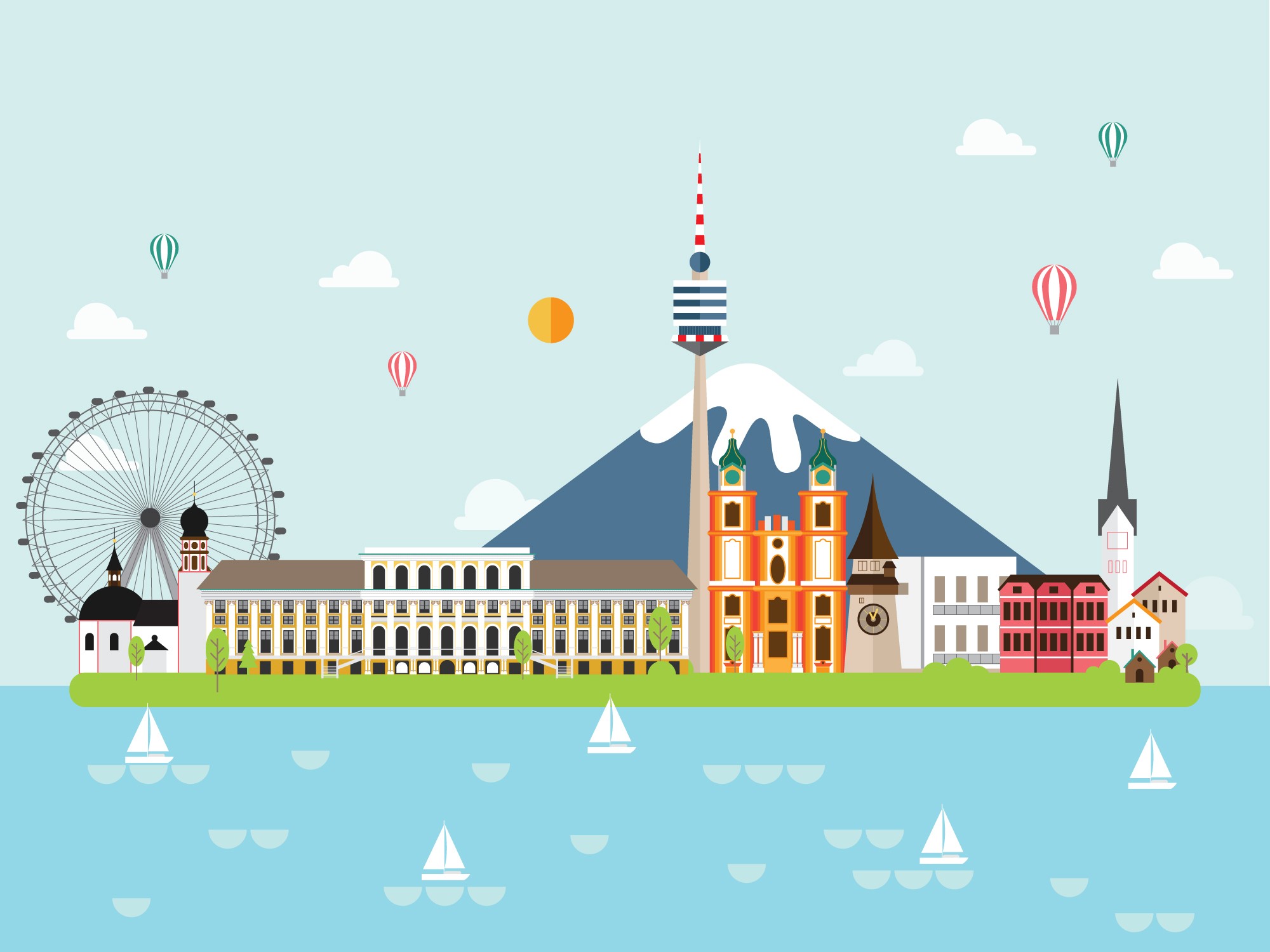 Geography: Austria: Level 1 activity for kids | PrimaryLeap.co.uk