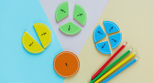 Maths: Kids Learn To Calculate Fractions From Pie Shaped Diagrams ...